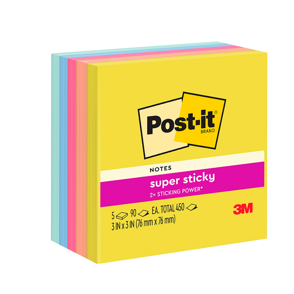 Post-It 3X3 Super Sticky Joy 3M | BusinessSuppliers