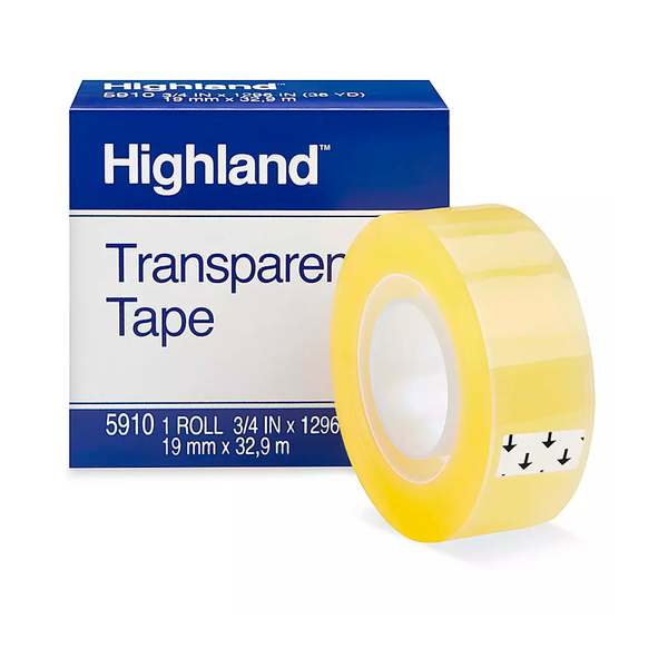 Tape 3/4 x 36 Transparente Highland 3M | BusinessSuppliers