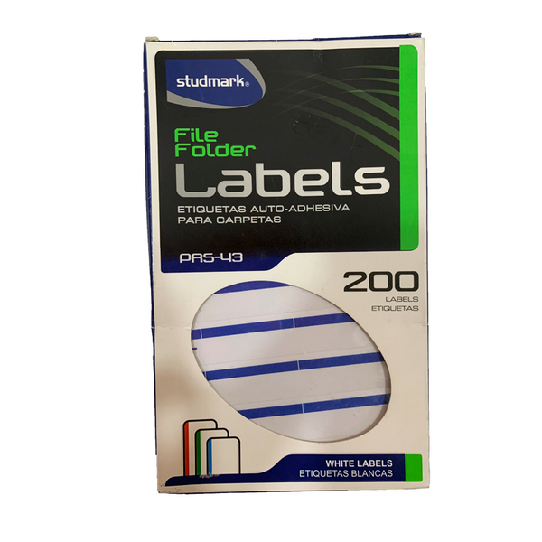 Etiquetas Para Folders Studmark | BusinessSuppliers